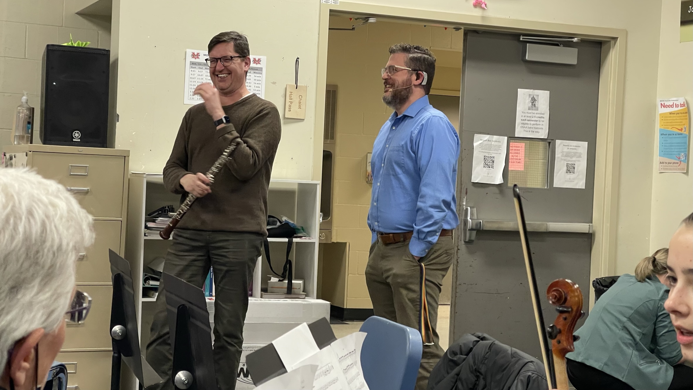 Rehearsing the Bellini Concerto - Bend Pops Orchestra