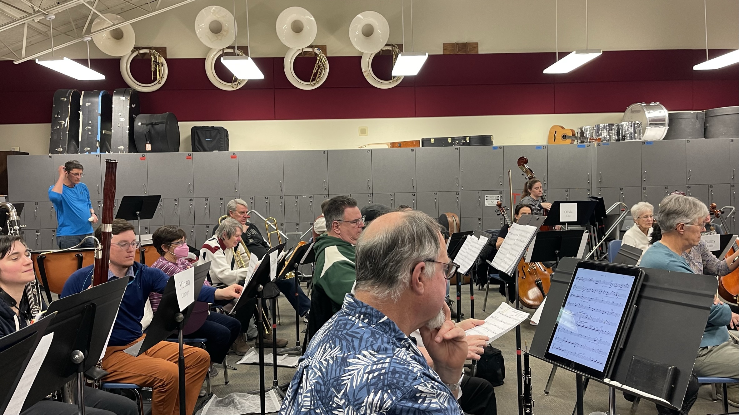Rehearsing the Bellini Concerto - Bend Pops Orchestra